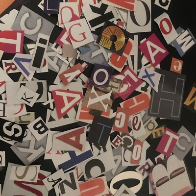Ransom Note Alphabet Letter Cut Outs From Magazines | eBay