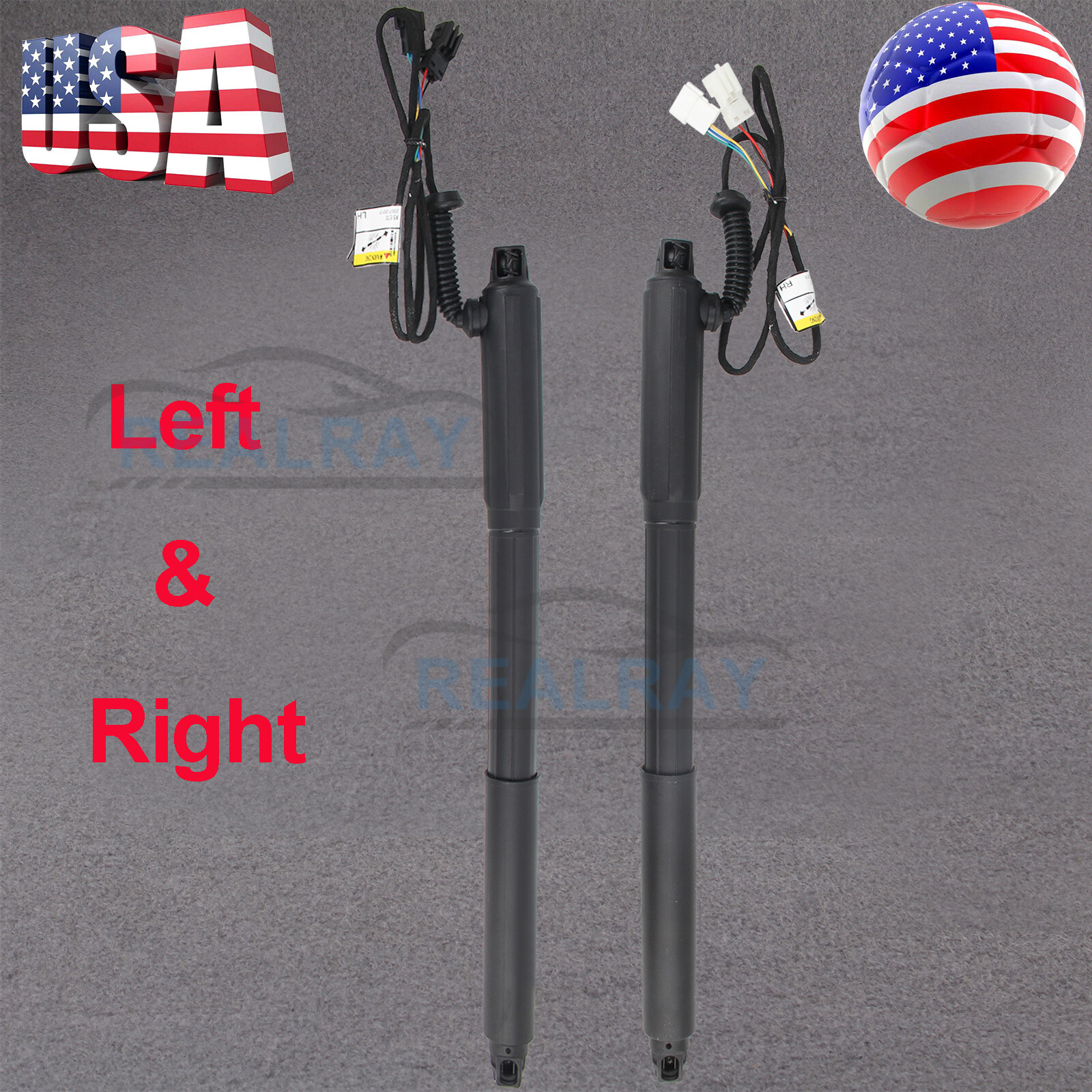 For BMW X5 E70 2007-2013 2PCS Rear Left+Right Hatch Shock Spindle Drive ...