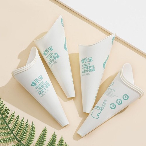 12pcs Waterproof Disposable Paper Urinal Paper Standing Pee Cup Camping ...