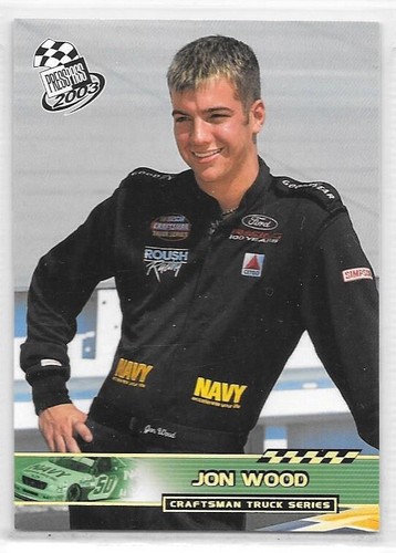 2003 Press Pass Platinum #P54 JON WOOD - Navy - NM/Mint | eBay