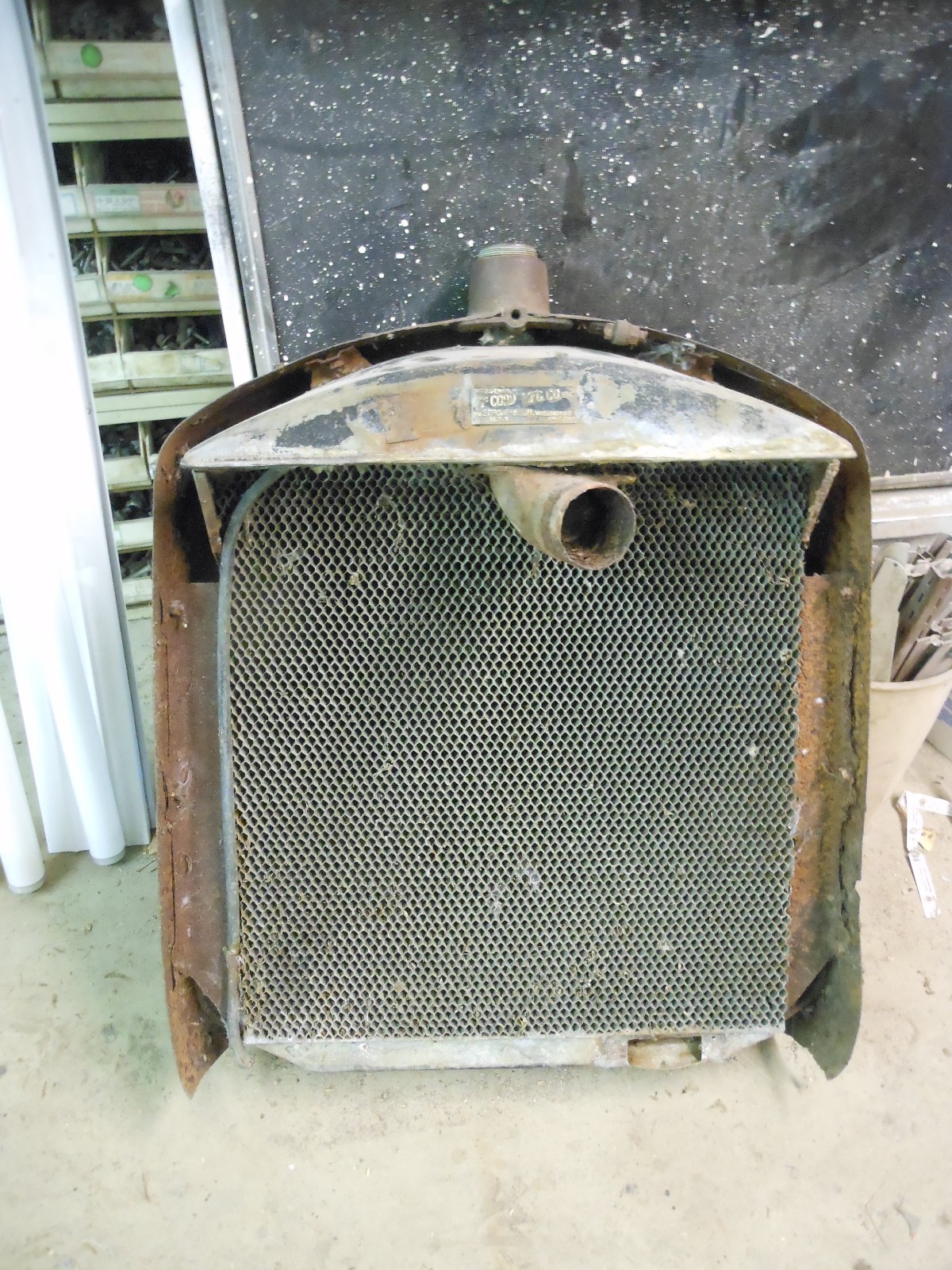 Original 1921 Hupmobile Touring Model R Radiator With McCord Tag 21 ...