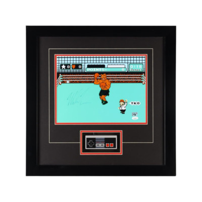 Mike Tyson Signed "Punch-Out!!" Framed Photo With Nintendo Controller ...