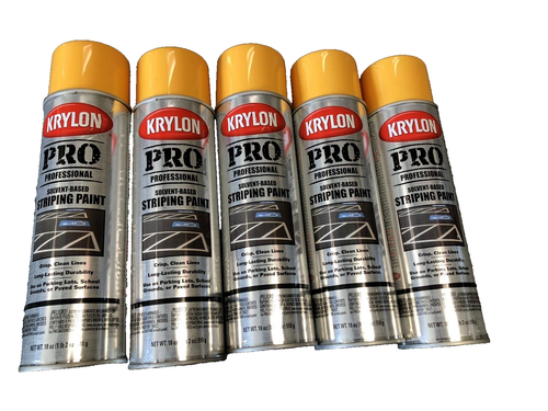 LOT OF 5X KRYLON PRO PROFESSIONAL SOLVENT BASED K05911000 YELLOW | eBay
