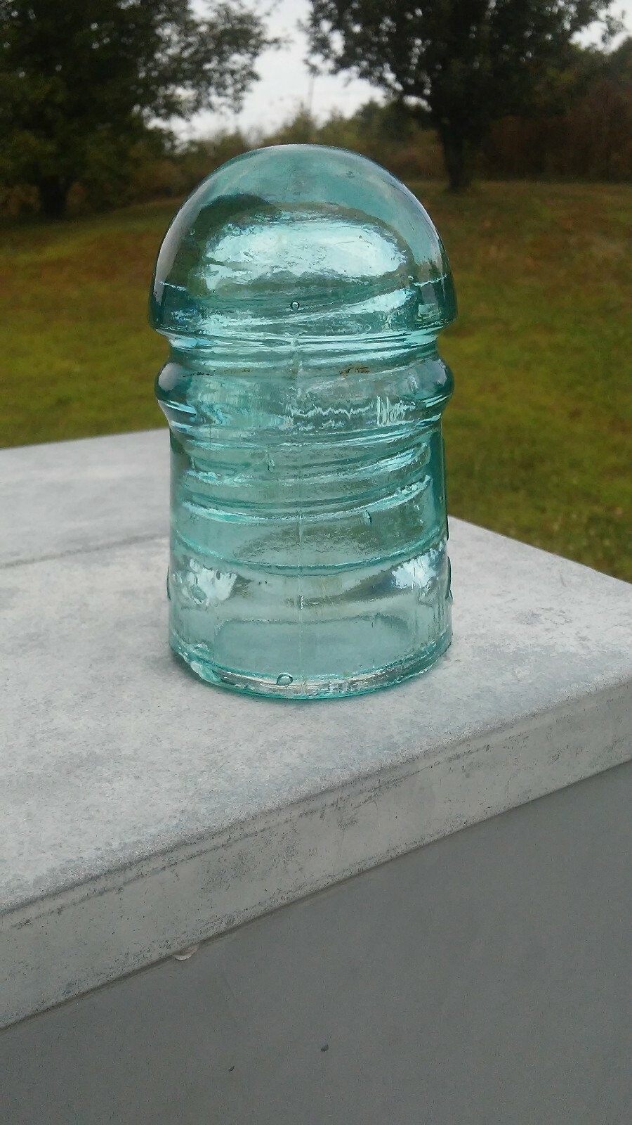 Vintage Blue Aqua Diamond Pony Insulator | eBay