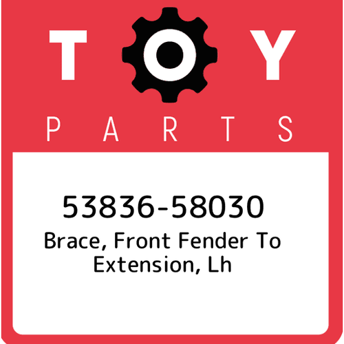53836-58030 Toyota Brace, front fender to extension, lh 5383658030, New ...