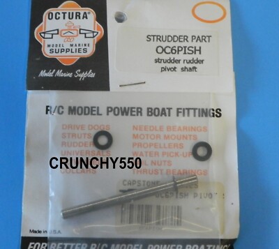 OCTURA OC6PISH Strudder Rudder Pivot Shaft Vintage RC Boat Part | eBay