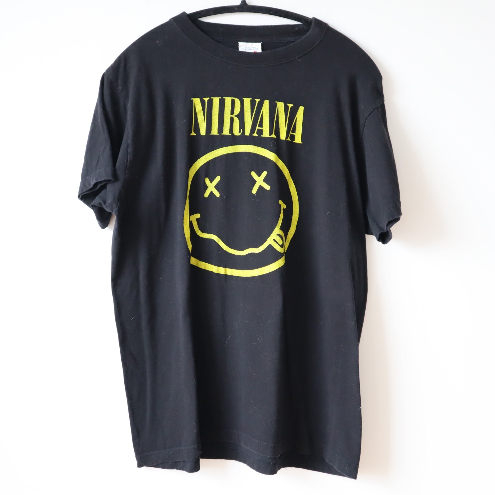 Nirvana Black Smiley Face Band T Shirt - Gem