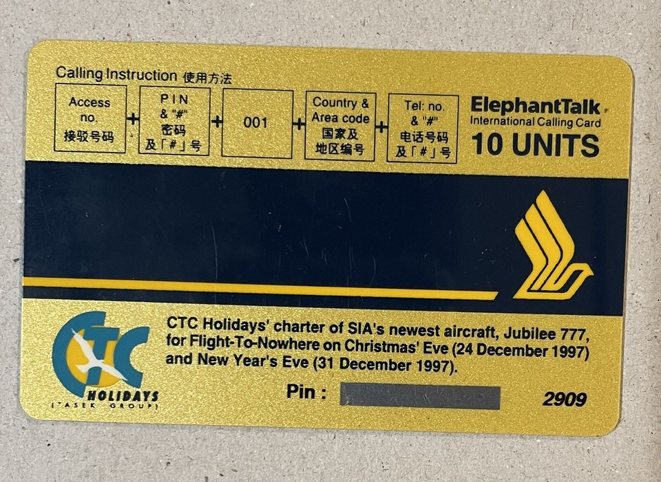 1947-1997 50th Golden Celebration Singapore Airlines International ...