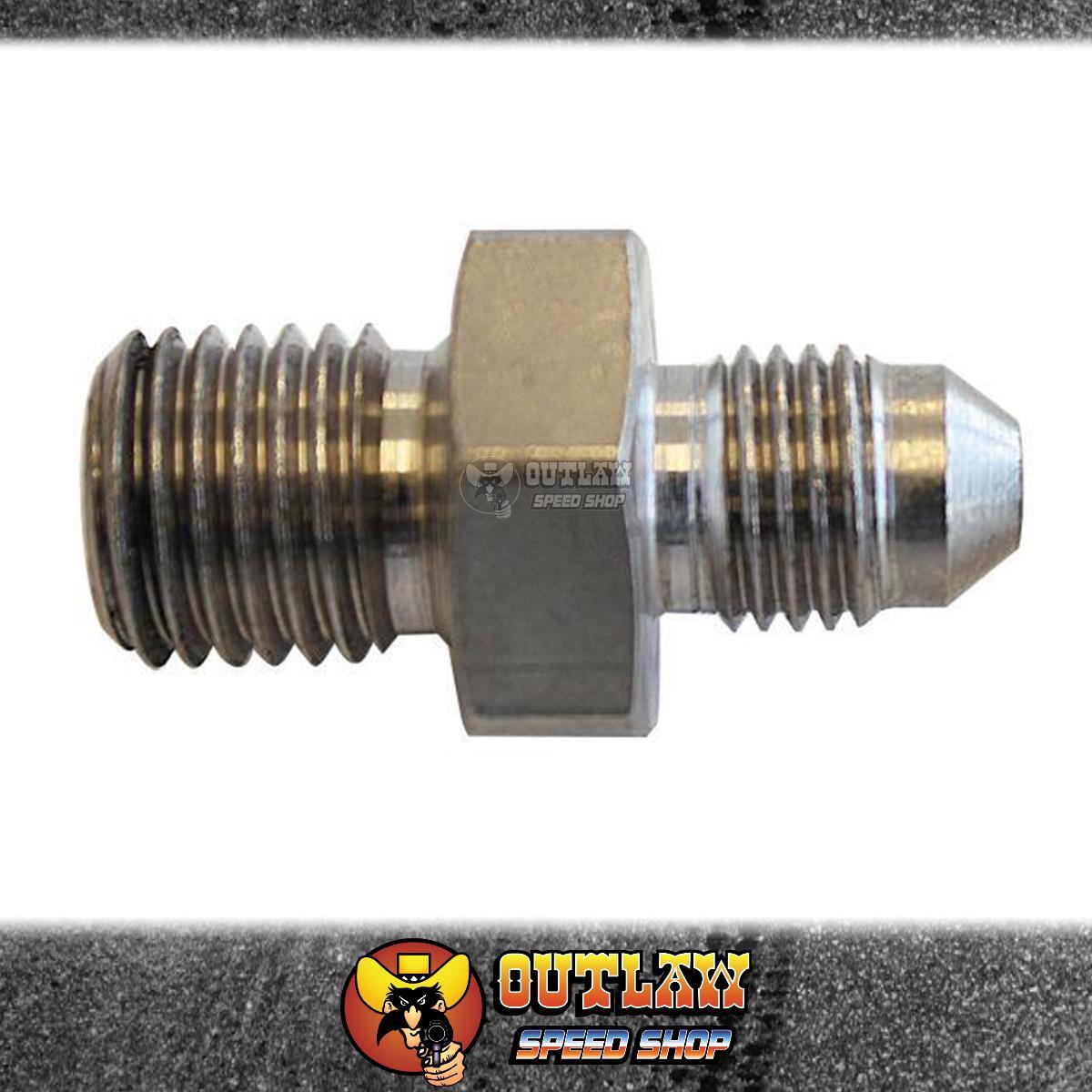 AEROFLOW Stainless Steel Dual Seat Adapter -3AN to M12 x 1.0mm - AF357 ...