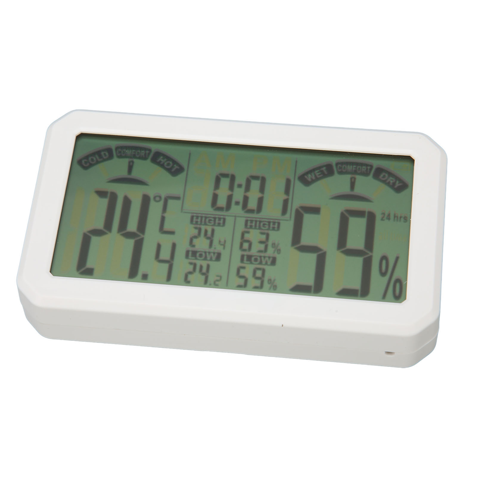 Digital Hygrometer Gauge Indoor Thermometer Wall Mount LCD Monitor ...