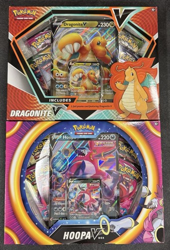 Dragonite V - Hoopa V Collection Boxes (Set of 2) - Factory Sealed | eBay