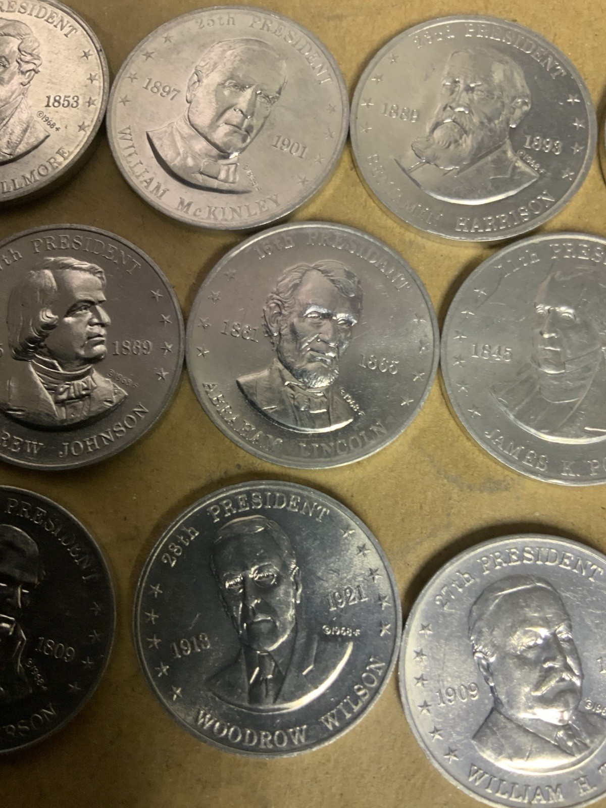 Shells Mr. Presidents Coin Game Tokens Aluminum’ | eBay