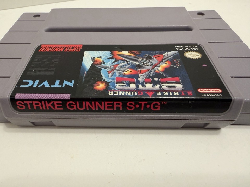 Strike Gunner STG SNES Super Nintendo Game Authentic | eBay