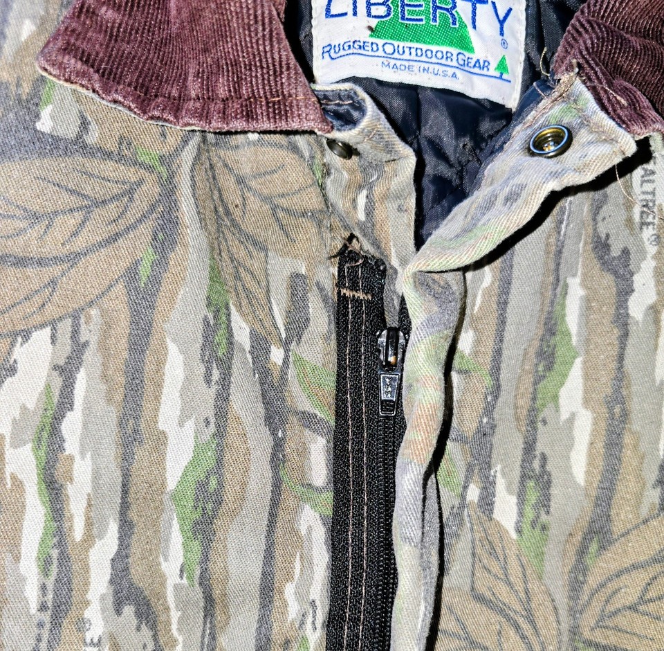 Vtg Liberty Coveralls Mens Large Realtree Camo Insulated Hunting ...