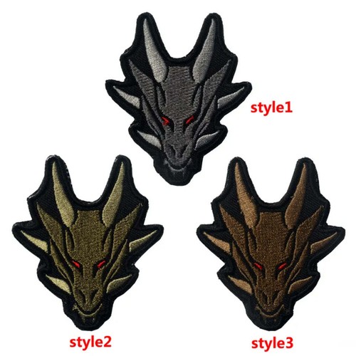 Dragons Head Milspec Embroidered Tactical Patch Morale Hook and Loop FREE USA SH | eBay