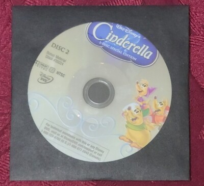 Disney Cinderella DVD (2005) Disc 2 ONLY! USED Very Good Condition ...