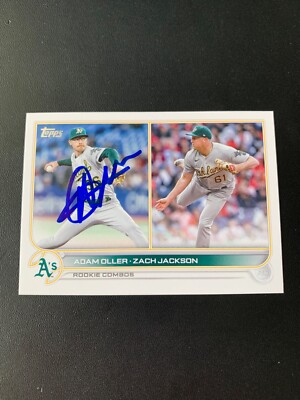 Adam Oller Signed 2022 Topps Update Rookie Card Oakland Athletics ...