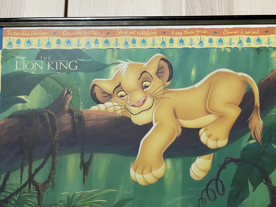 Vintage Disney Lion King Simba Timon Pumbaa Bugs 16x20 Poster | eBay