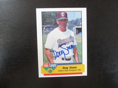 1994 Fleer # 13402 Doug Sisson Autograph Signed Card (B) Hudson Valley ...