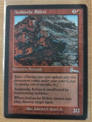 MAGIC THE GATHERING MTG CARD - Avalanche Riders - Urza's Legacy | eBay ...