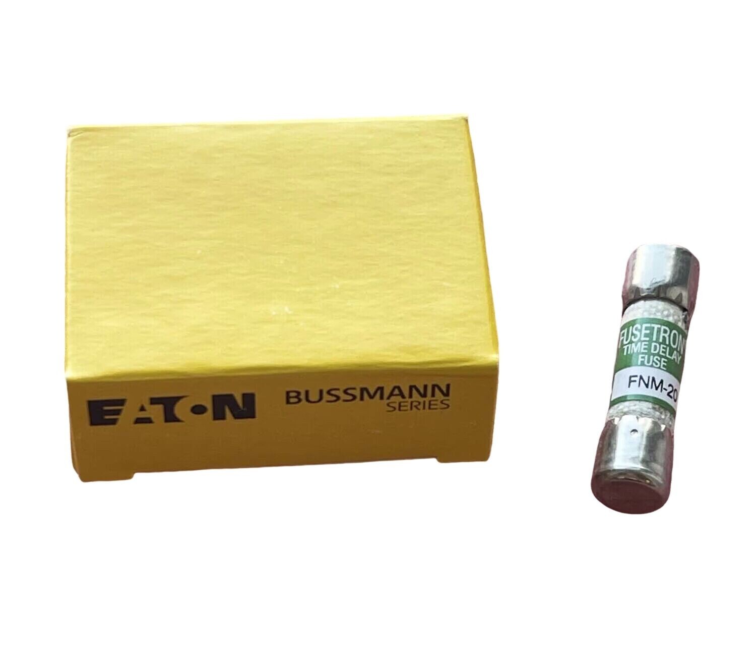 ORIGINAL Bussmann FNM-20 FNM20 FNM 20A 250Vac Fusetron TIME DELAY Fuse ...