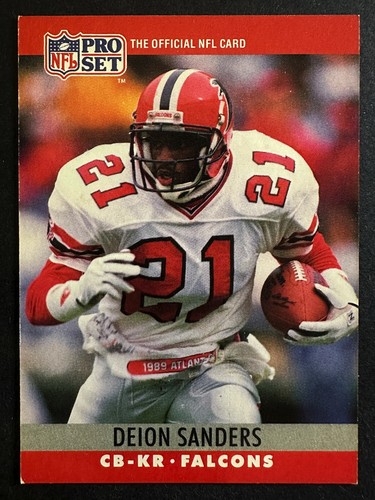 Deion Sanders 1990 Pro Set Football Atlanta Falcons #36 | eBay