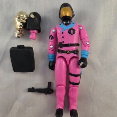 Gi Joe Black Major Custom Cobra Commander Pink Black Blue Destro Head ...