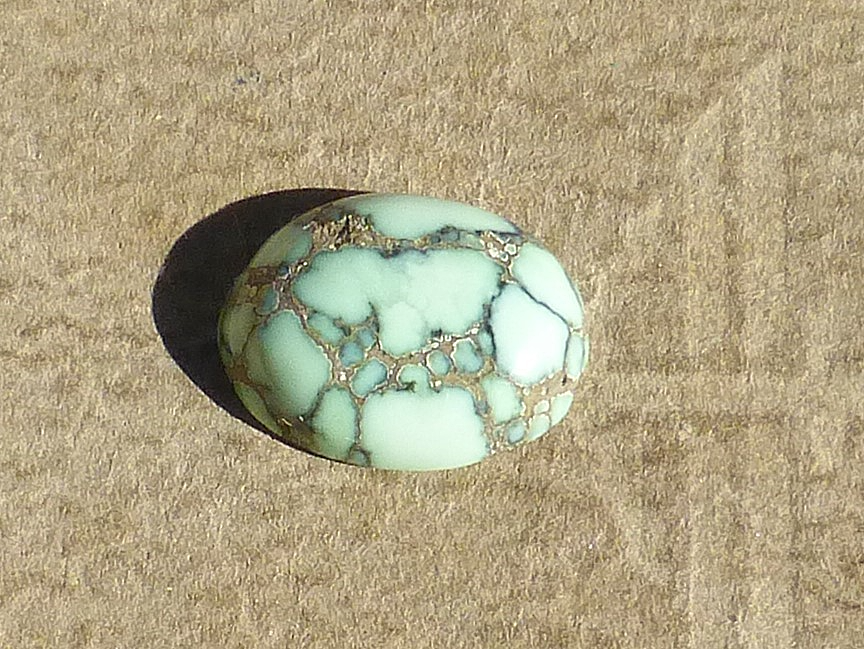 Natural spider web VARISCITE CABOCHON from Lander County Nevada (10.60 ...