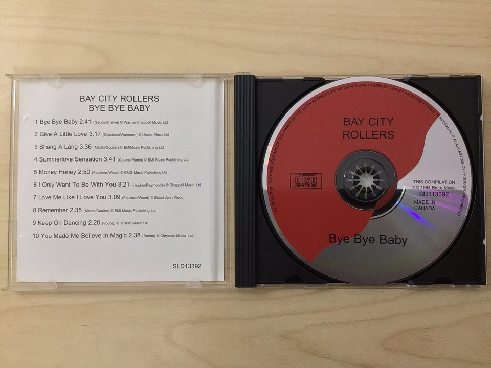 The Bay City Rollers - Bye Bye Baby CD 1981 Pop Prime Cuts Legends | eBay