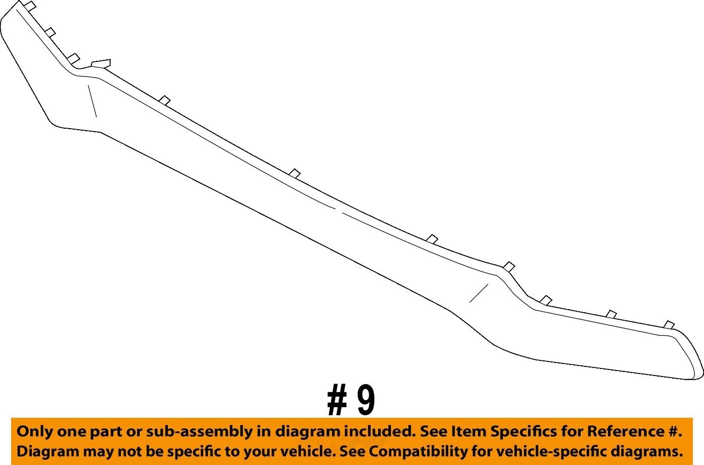 Genuine Hyundai Moulding Assy-rr Bumper CTR 86696J9000 OEM for sale ...