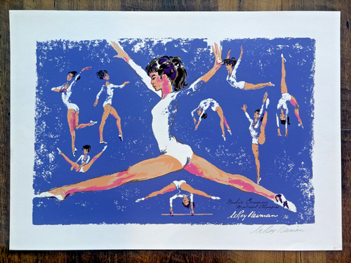 Nadia Comaneci LeRoy Neiman Serigraph Pencil Hand Signed 1976 Poster ...