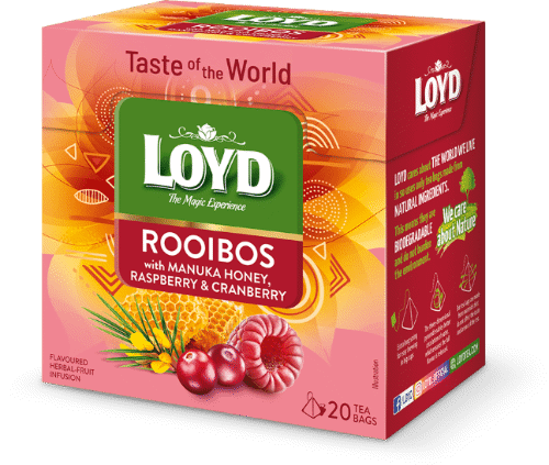 LOYD Rooibos Manuka Honey Raspberry & Cranberry Herbal Fruit Tea ...