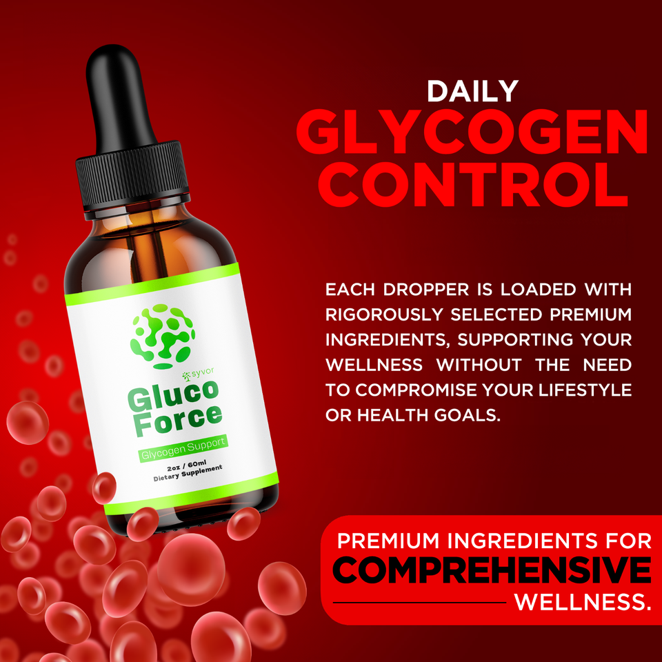 (5 Pack) Gluco Force Blood Support Drops Advanced Vitamin Supplement ...