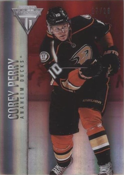 2013-14 Panini Titanium - Draft Position Number #18 Corey Perry /28 for ...
