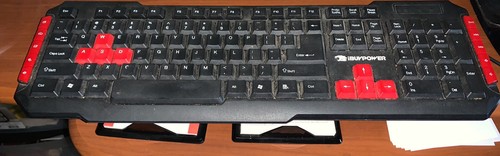 IBUYPOWER Slim Keyboard Model KB-IBP-002 Black Red Gaming Keyboard | eBay