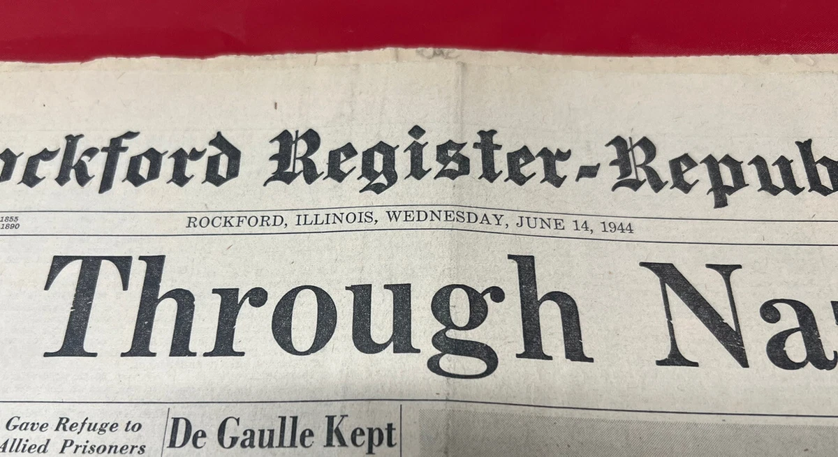 1890 Old Newspaper Cover