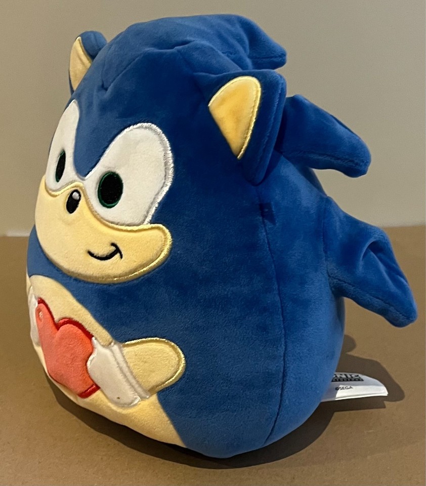 Squishmallows Sonic the Hedgehog Sonic with Heart Plush 8" | eBay Australia