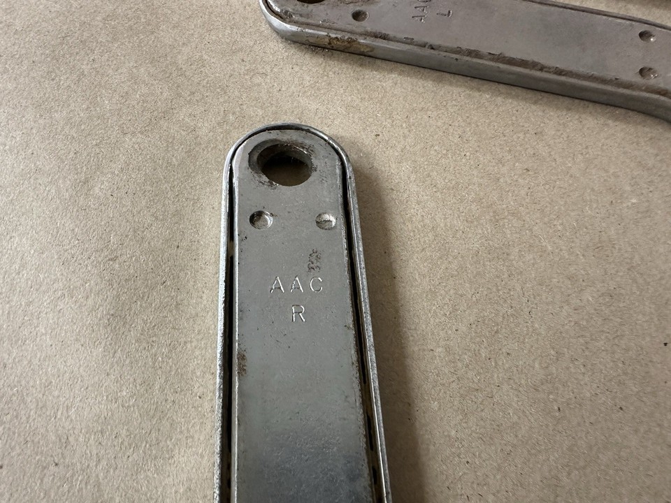 1963 - 1966 Corvette Seat Side Rails Hinges Pieces Chrome GM 3863373 ...