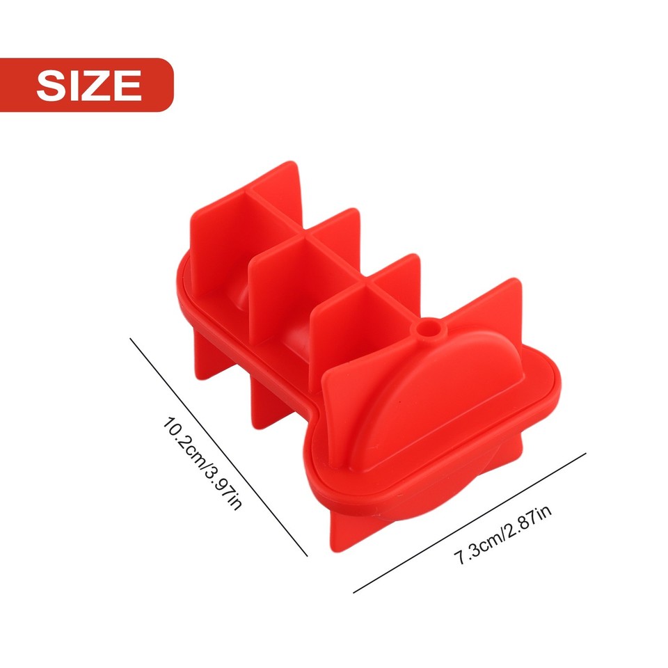With Lid Ice Cube Tray Convenient Silicone Stackable Brand New Long ...