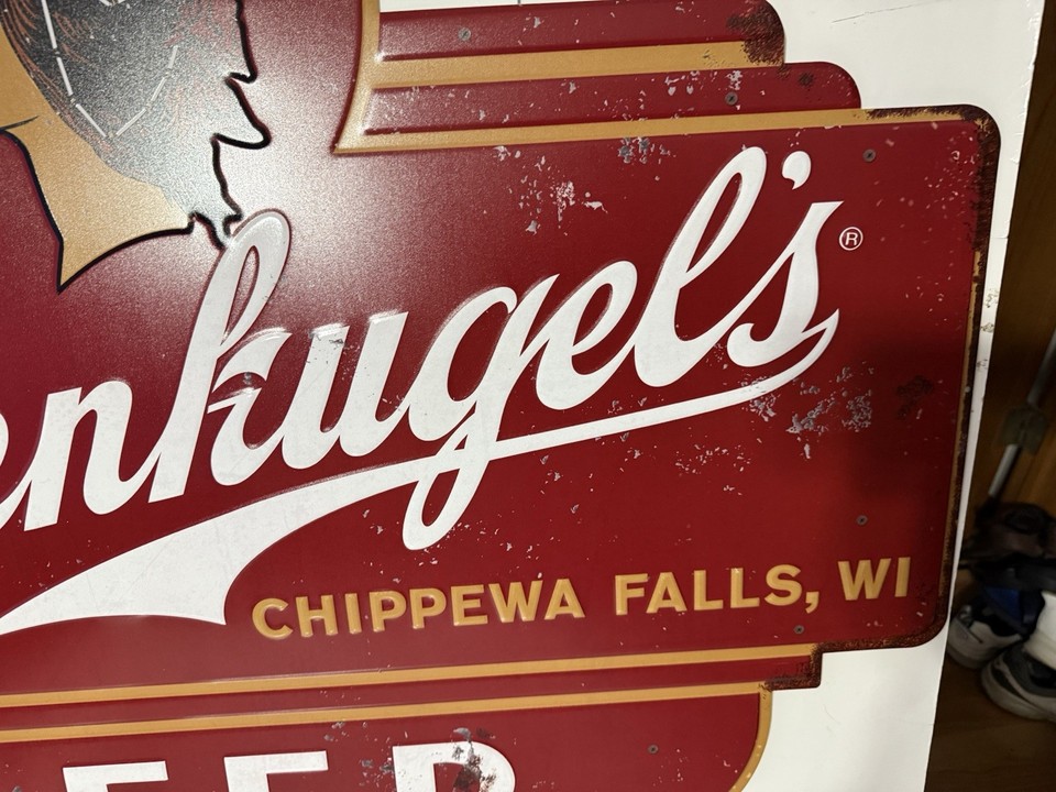 Leinenkugel’s Beer Sign Large 40 X 31 Retro Tin Tacker New | eBay