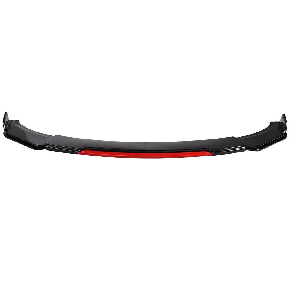 Front Bumper Lip Splitters Spoiler Chin Gloss Black+Red For Infiniti ...