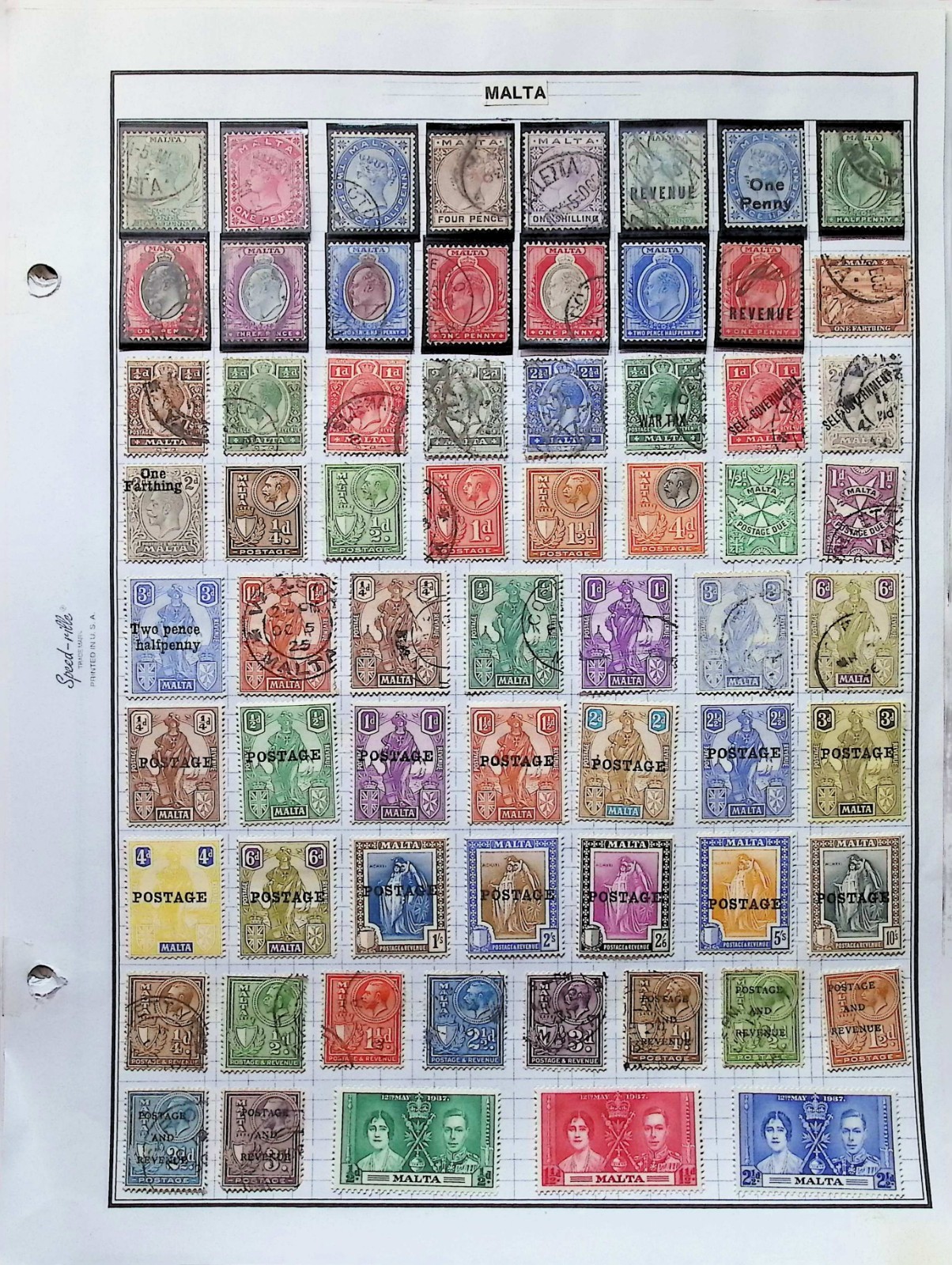 Malta Collection On Album Pages 100s Of Stamps Mixed Periods | eBay