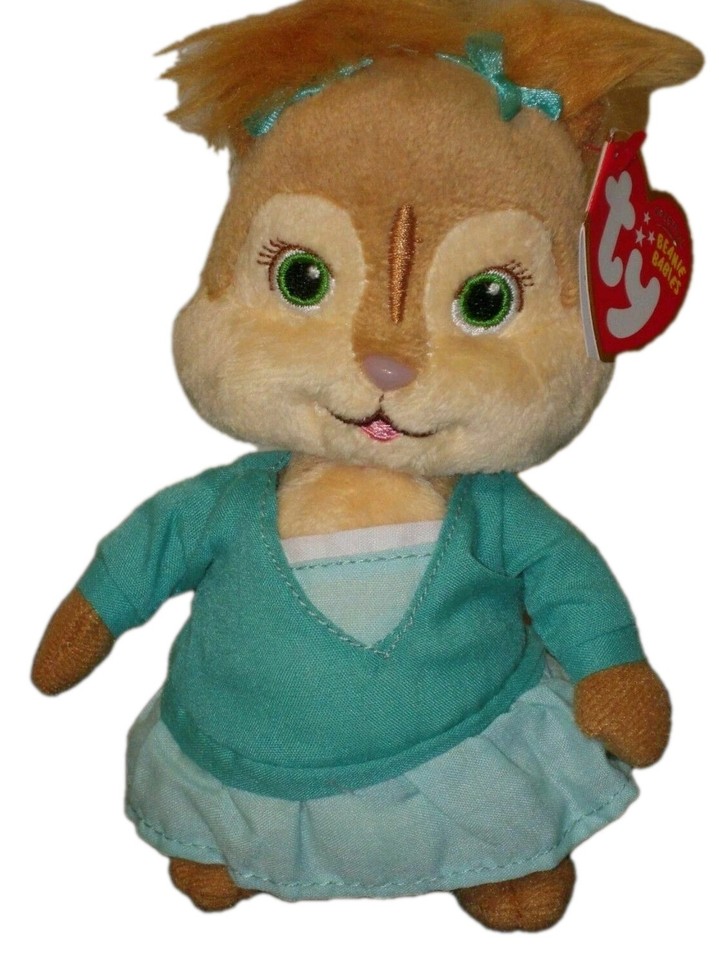 Ty Beanie Baby Eleanor Chipette Alvin and the Chipmunks 6" NEW MWMTs ...