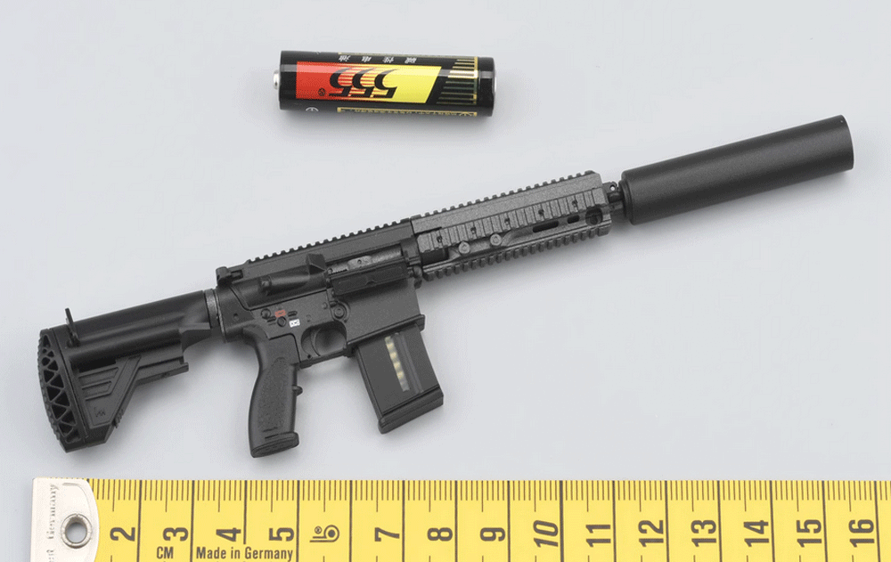 Easy&Simple 1/6 ES 26050R Russian FSB Alpha MR308 Gun for 12'' doll ...