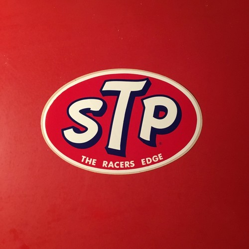 STP The Racers Edge STICKER OIL TREATMENT ORIGINAL VINTAGE NOS | eBay