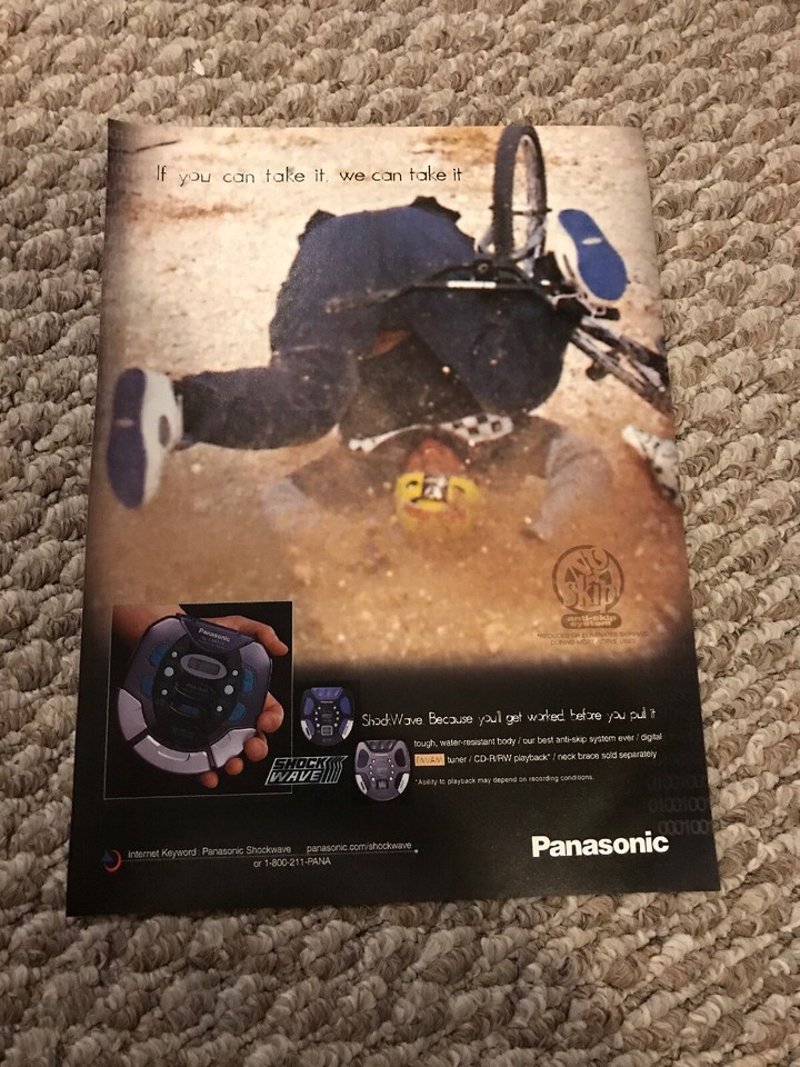 AD Advertisement Panasonic ShockWave Cd Ad BMX Extreme Sports 90s | eBay