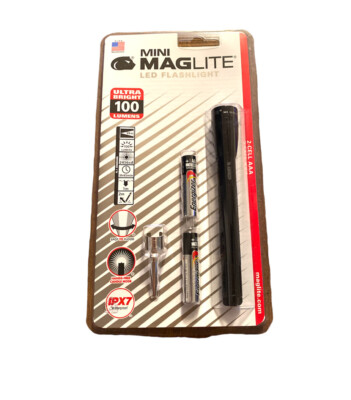 Mini Maglite LED Flashlight Ultra Bright 100 Lumens (BRAND NEW SEALED ...