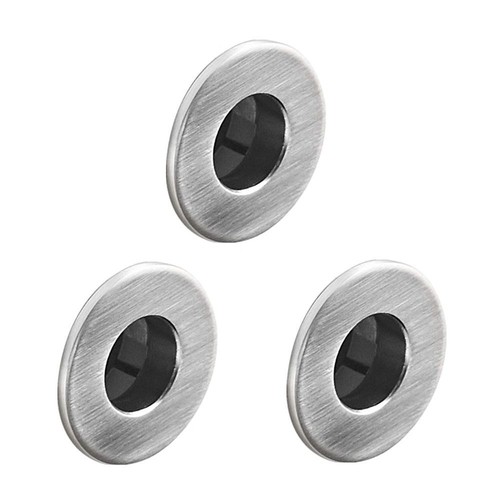 3 Pcs Round Overflow Ring Solid Brass Hole Caps Basin Trim Bathroom ...