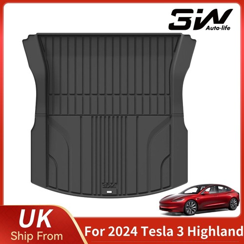 3W TPE Boot Liner For Tesla New Model 3 2024 2025 Highland All Weather ...