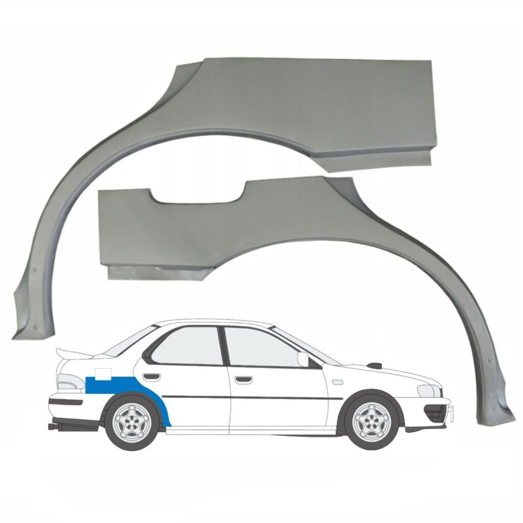 SUBARU IMPREZA 1992-2000 2x SILL REPAIR PANEL + 2x REAR WHEEL ARCH ...